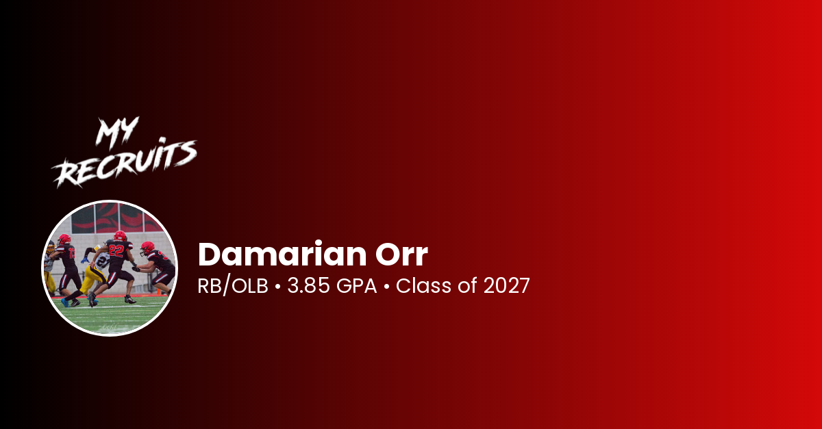 Damarian Orr | Online Recruiting Profile
