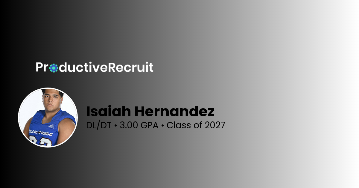 Isaiah Hernandez | Online Recruiting Profile